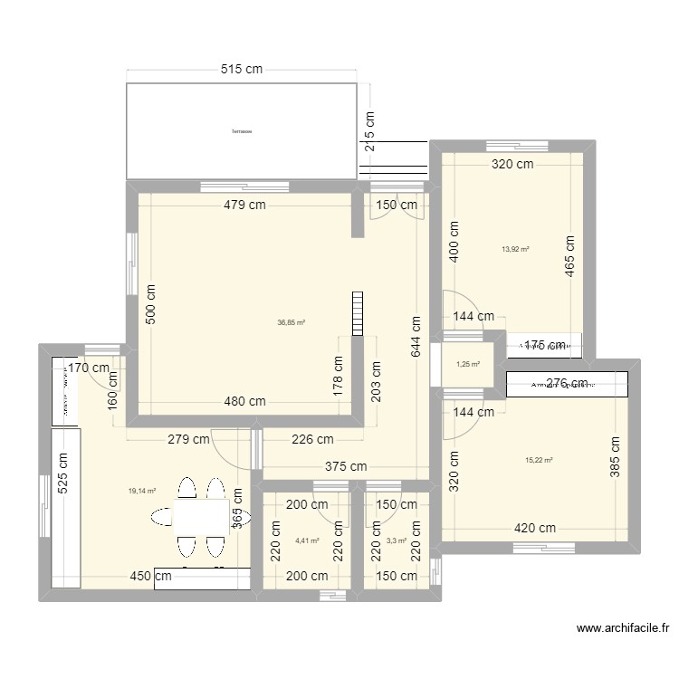 hama 02 - Plan 7 pièces 94 m2 dessiné par Paladinosse