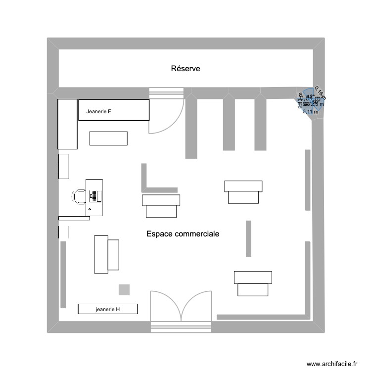 plan tdc - Plan 3 pièces 34 m2 dessiné par clo1912
