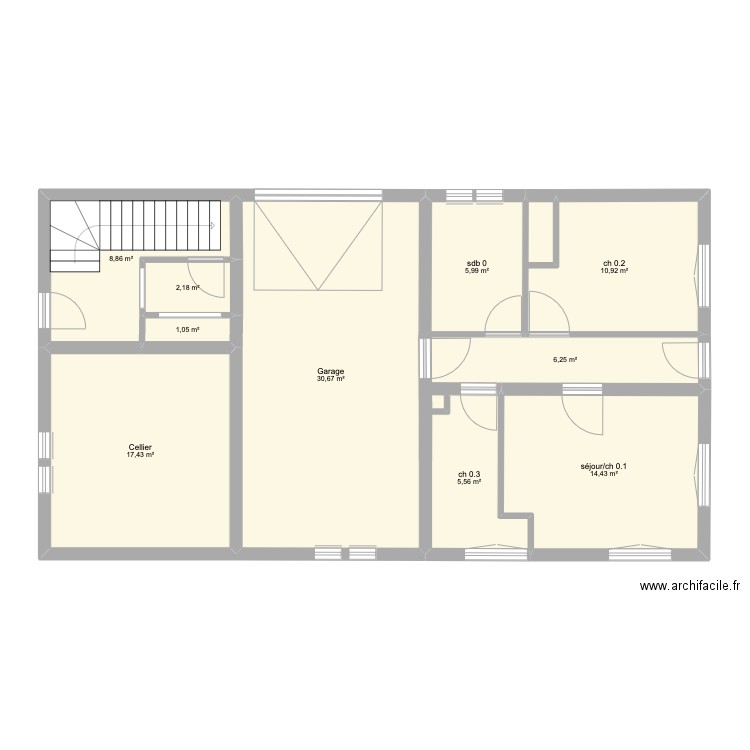 26 - v3 - Plan 10 pièces 103 m2 dessiné par phmrqt