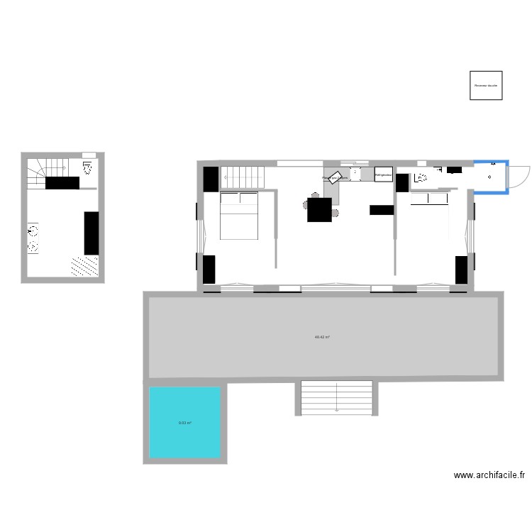 Tartane salon - Plan dessiné par 972maison