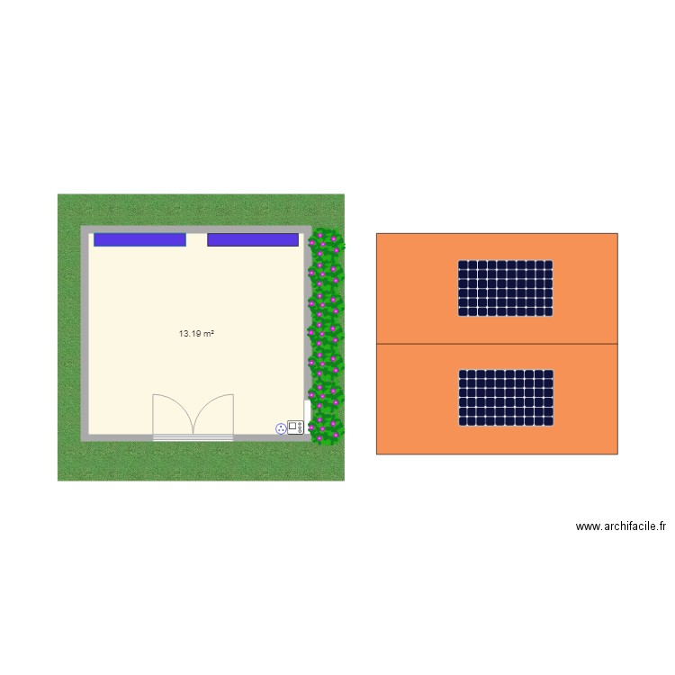 Remise - Plan dessiné par Darin
