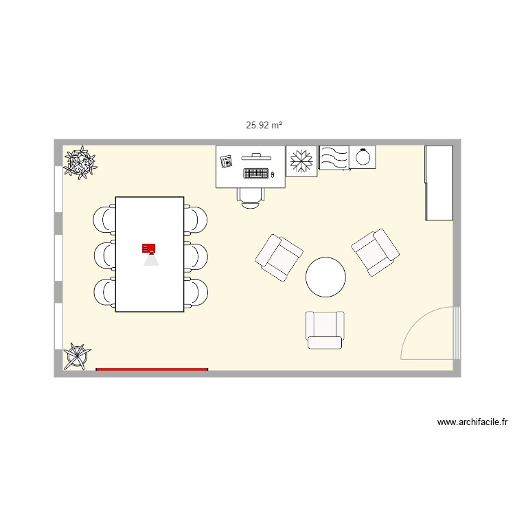 Local syndical UNSA 2 - Plan dessiné par parrain2a