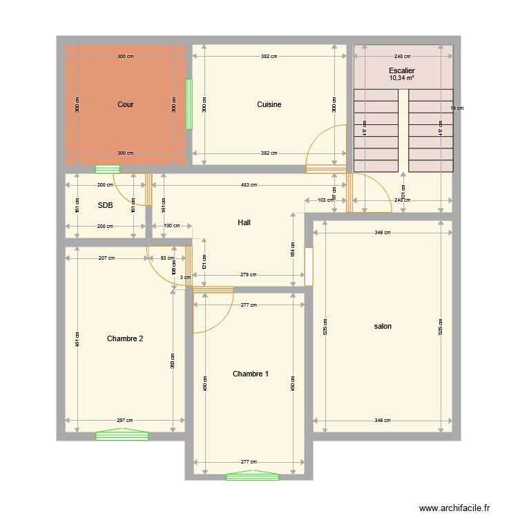 Plan – plan étage courant 520 – Par bahansen ️ | ArchiFacile