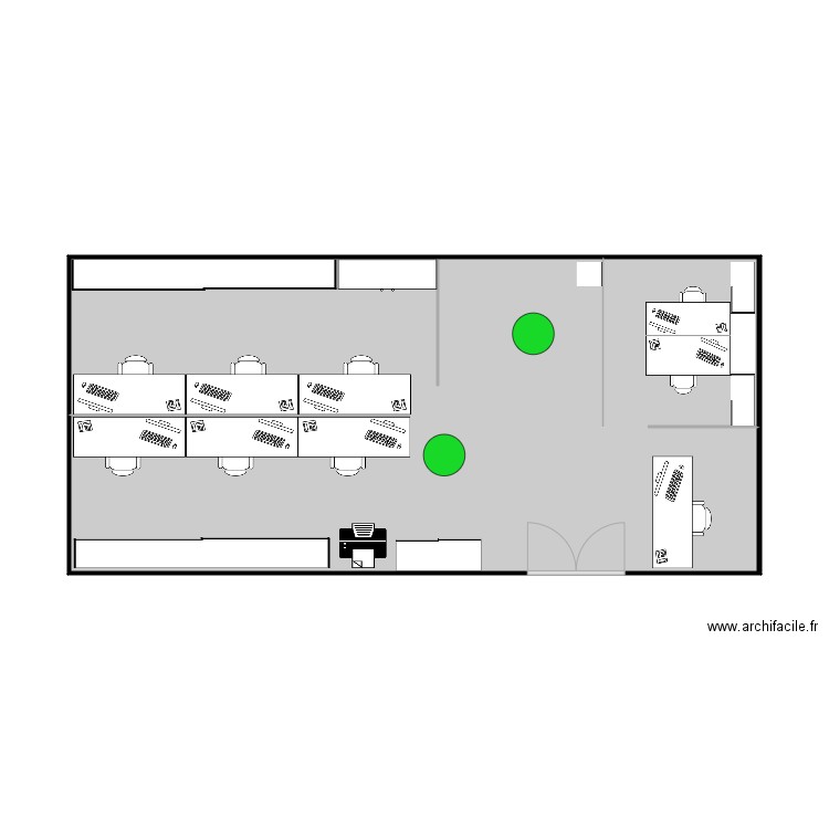 Open space - Plan dessiné par abmedica