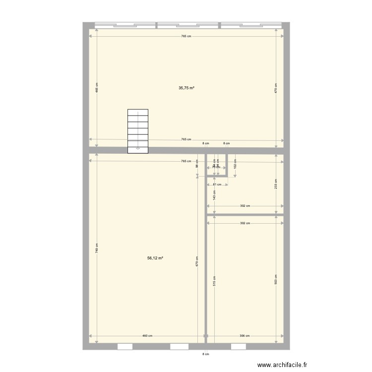 RDC Maison - Plan dessiné par Agathepower