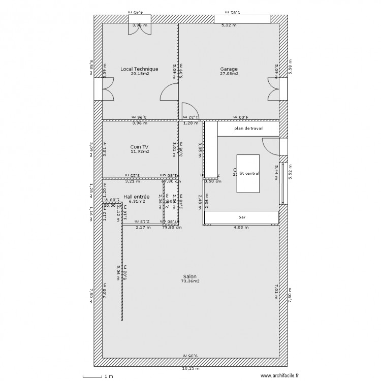 Coin jour 1(rampe) - Plan dessiné par kpuyo