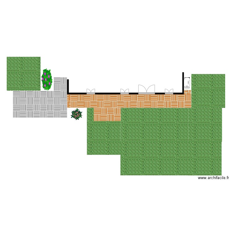 terrasse - Plan dessiné par Ormi