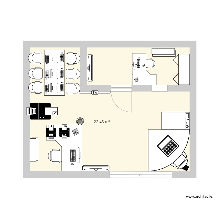 Plan – Cyber Café – Par Leondre_Opness ️ | ArchiFacile