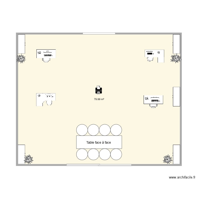 open space - Plan dessiné par GIOVANI...