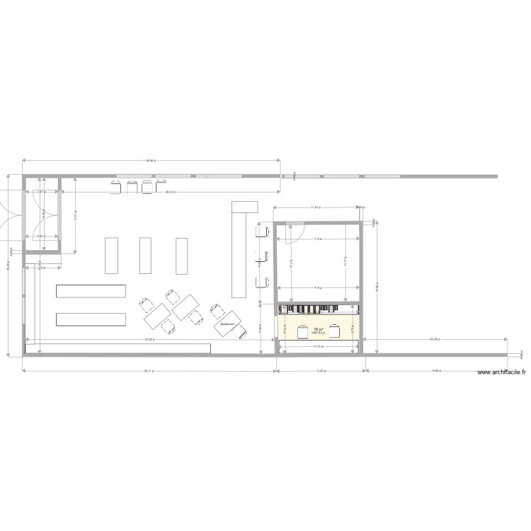 Réception - Plan dessiné par jemaho