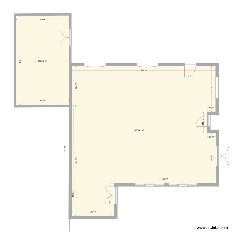 Maison rdc 1 - Plan dessiné par ED33680