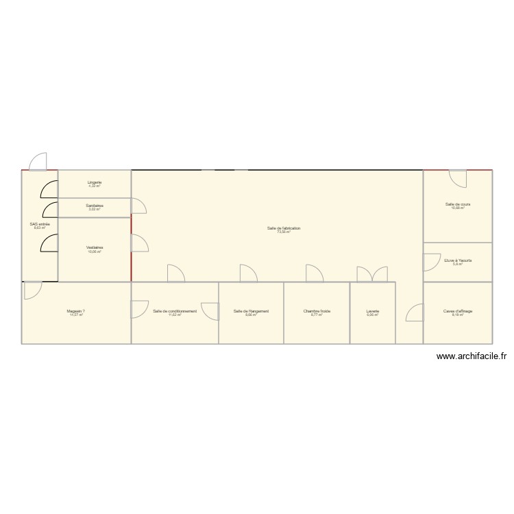 Projet de transformation lycée - Plan dessiné par berenice3108