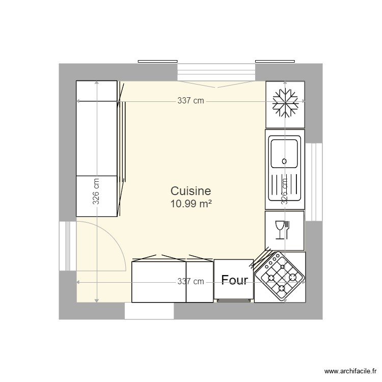 Cuisine - Plan dessiné par Bretagne63