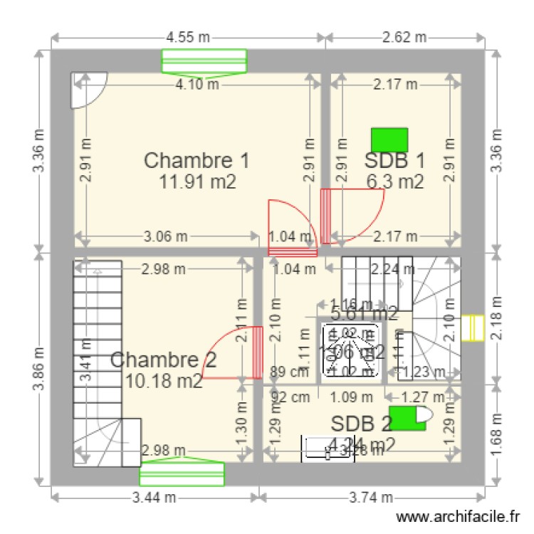 Reims3 - Plan dessiné par richard kubitz