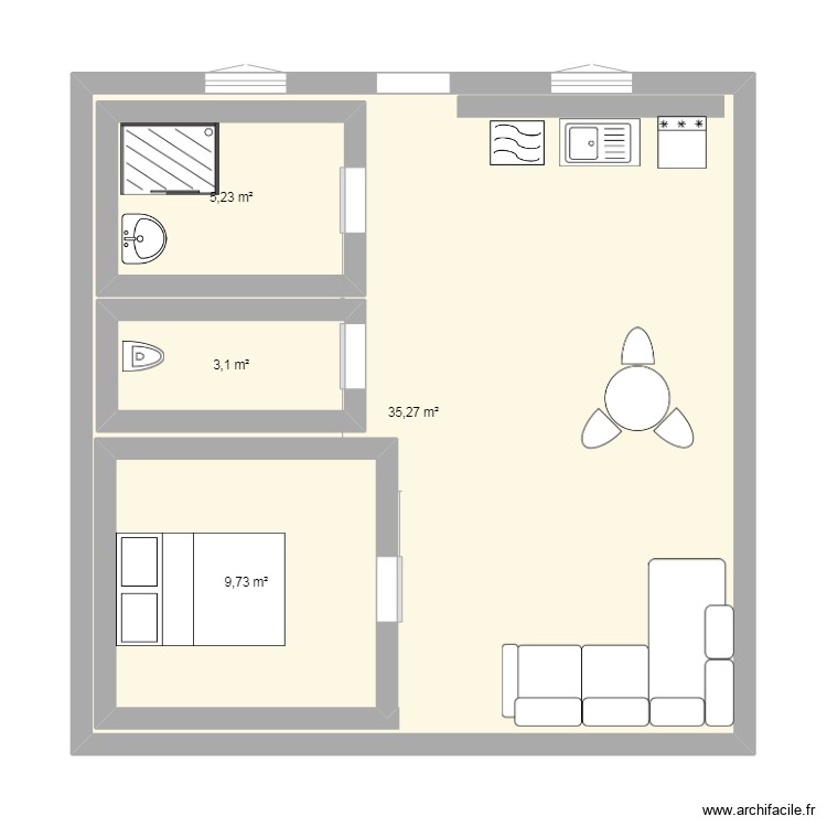 Bondy - Plan dessiné par sandrinemj