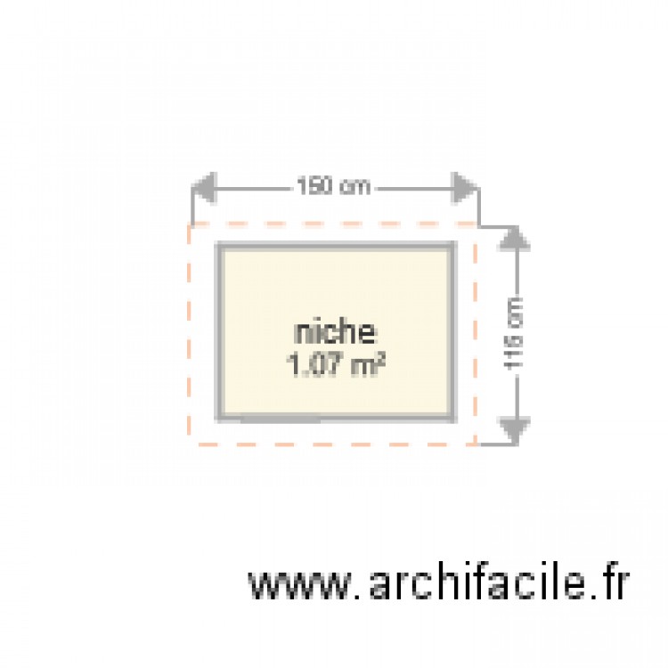 NICHE - Plan dessiné par plg5681