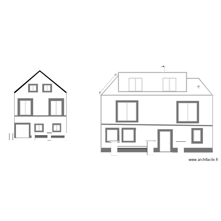 Façade 2D - Plan dessiné par Decofacades62