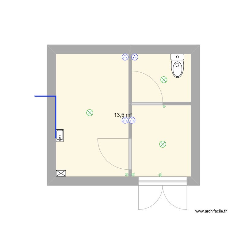 plan cabinet idel - Plan dessiné par al idel