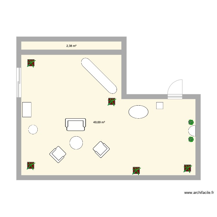 Puimisson terrasse 1er - Plan dessiné par Zoppo