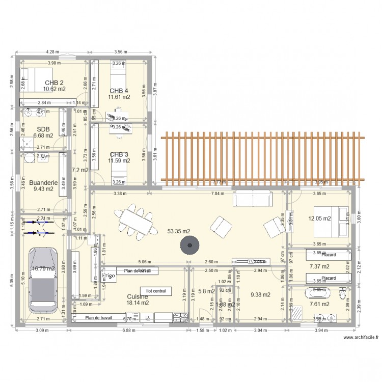 Plan De Maison 200m2 Plain Pied | Ventana Blog