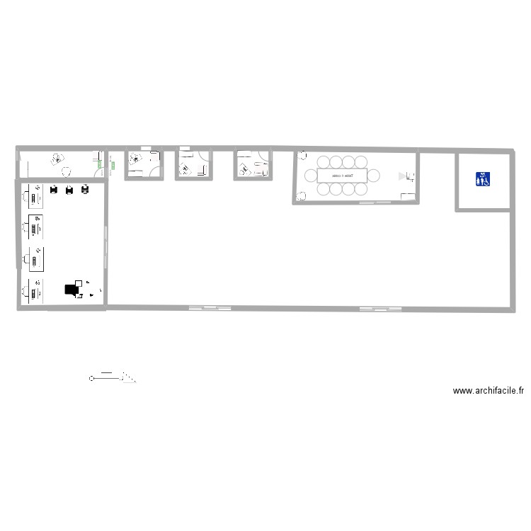 Plan de distribution - Plan dessiné par Thierry Hermann
