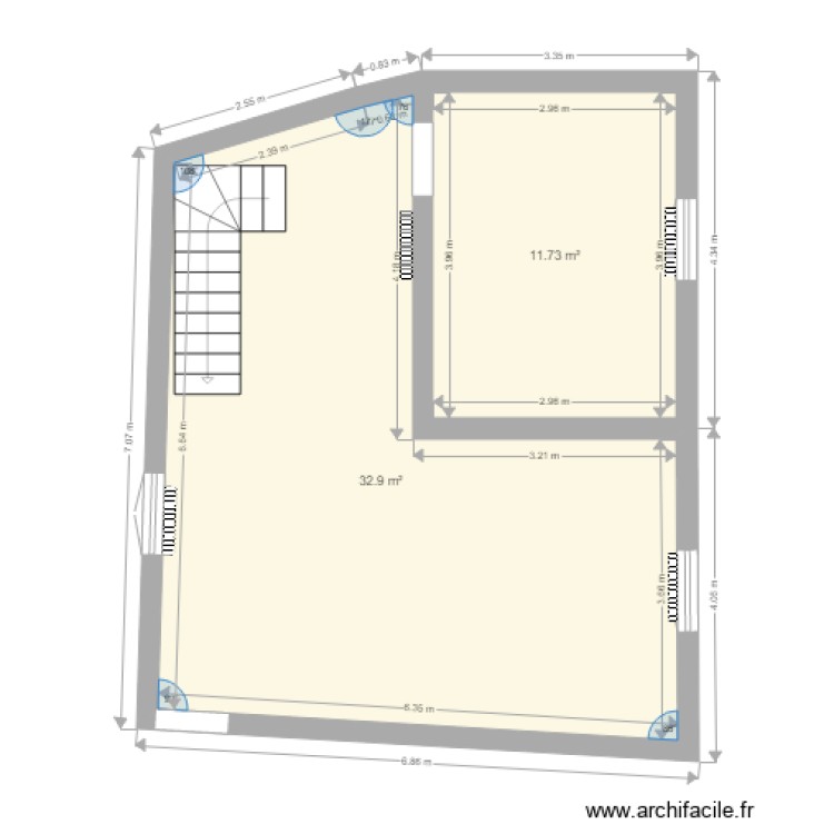 RORGUE Benjamin RDC - Plan dessiné par SARL GUZZI