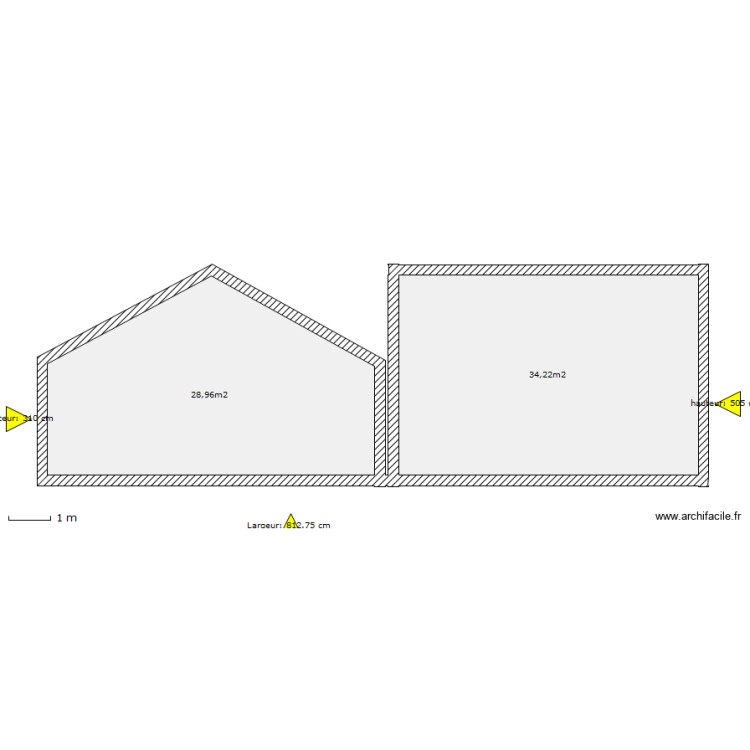Plan – Pignon borgne sud est – Par Gildas Le Meillat ️ | ArchiFacile