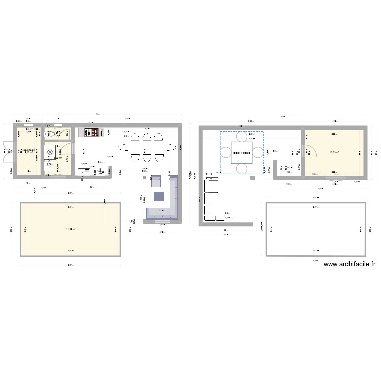 pool house L1 - Plan dessiné par antho83