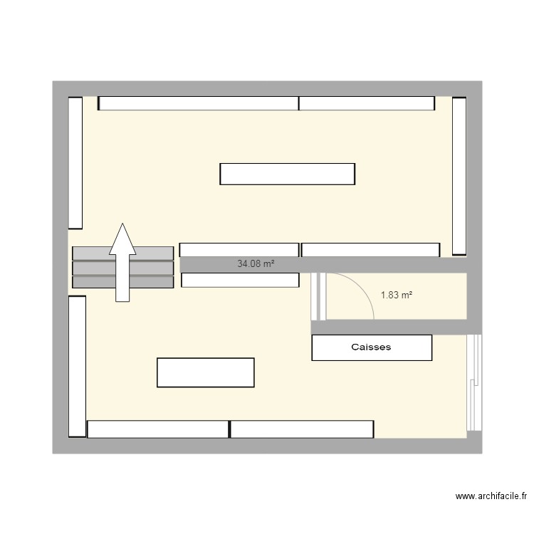 Carrefour Express - Plan dessiné par Ykr