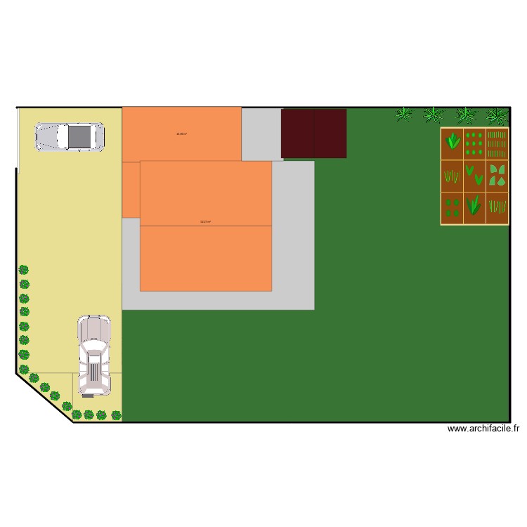 Plan – Projet cabanon de jardin – Par mili13 ️ | ArchiFacile