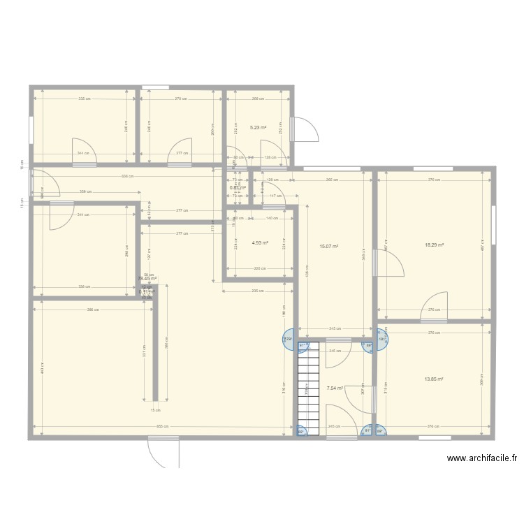 batiment RDC - Plan dessiné par yackou
