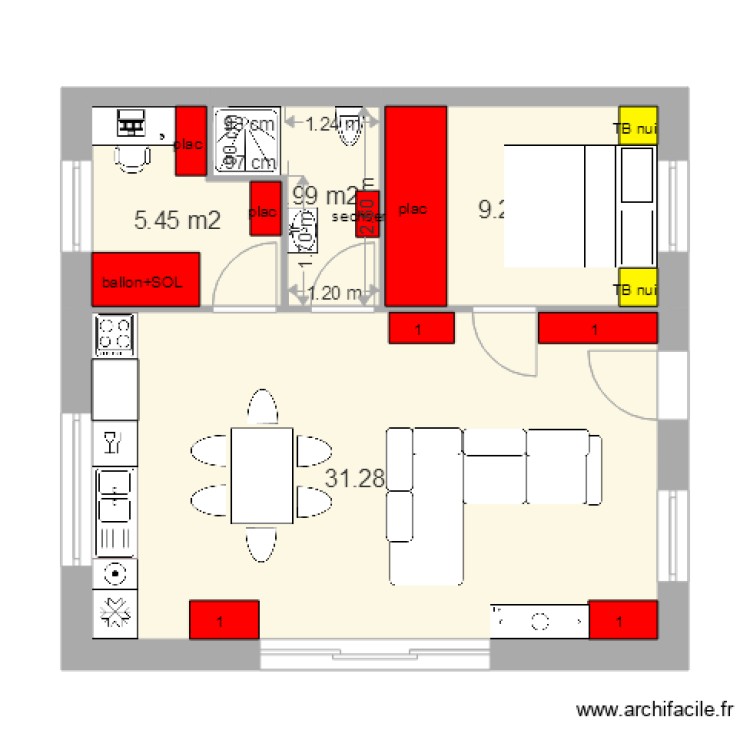 Plan Maison 50m2 1 Chambre Plan De Construction Plan Maison 50m2 1 Chambre Plan De Construction