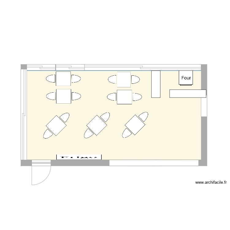 restaurant - Plan dessiné par yass yass