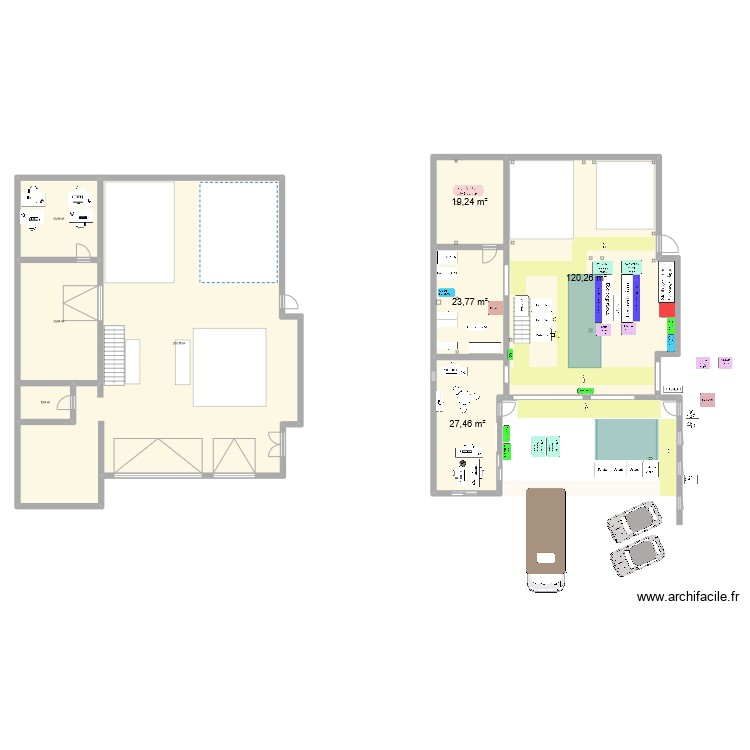 Logistique Ronchin - Plan 8 pièces 448 m2 dessiné par Isabelle mace