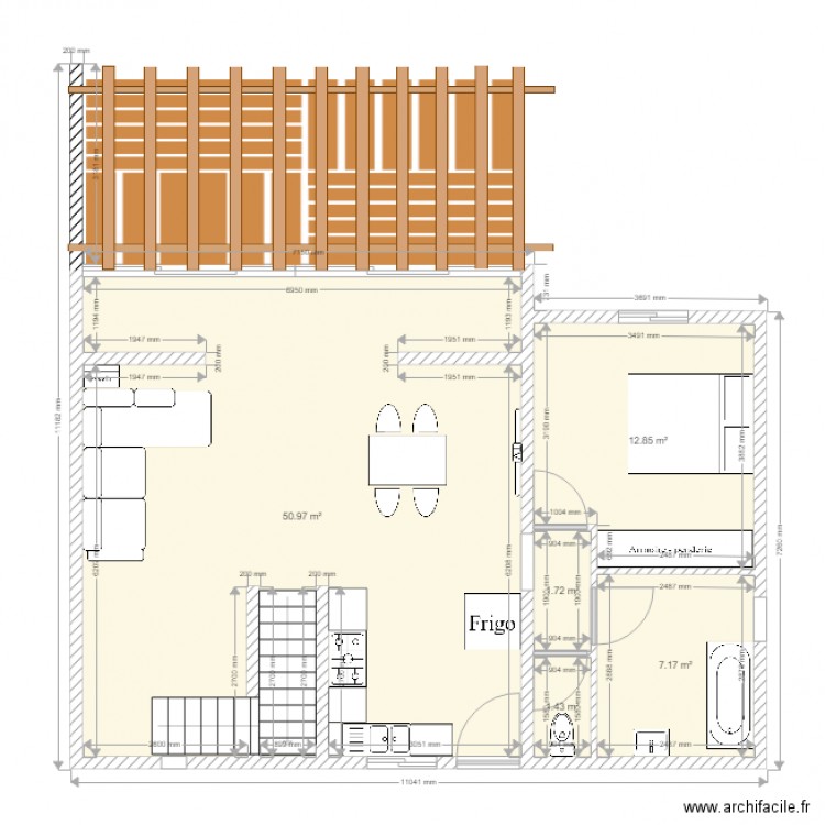 plan rdc - Plan dessiné par foliojjack