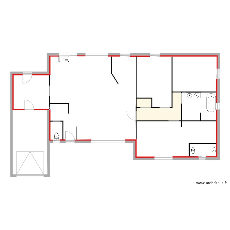 schemas maison - Plan dessiné par Romain MASAT