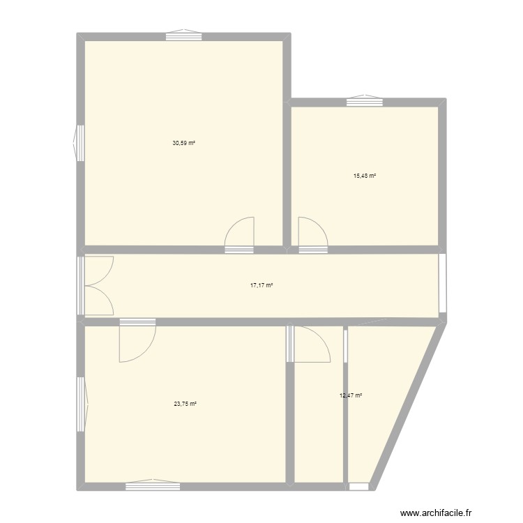 dar - Plan 5 pièces 99 m2 dessiné par nani1983