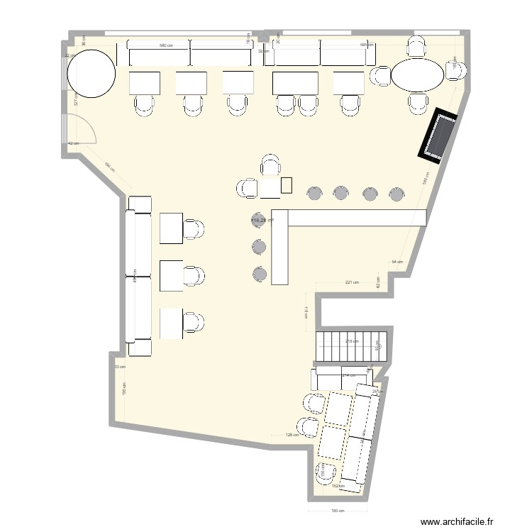 plan resto - Plan dessiné par perrin marie