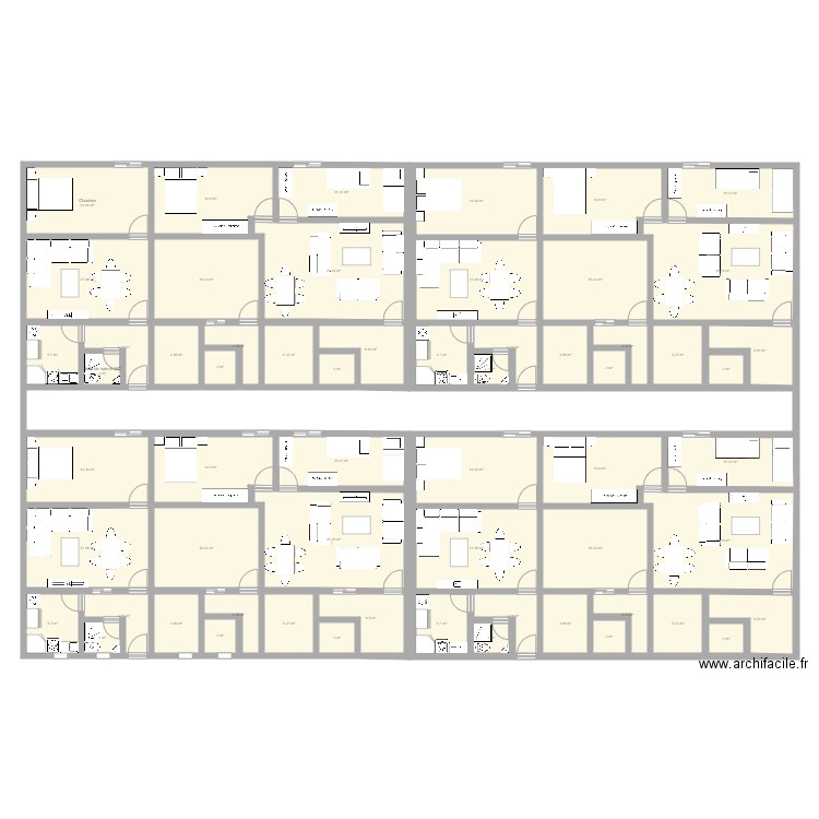 COUR COMMUNE - Plan dessiné par MOMO94