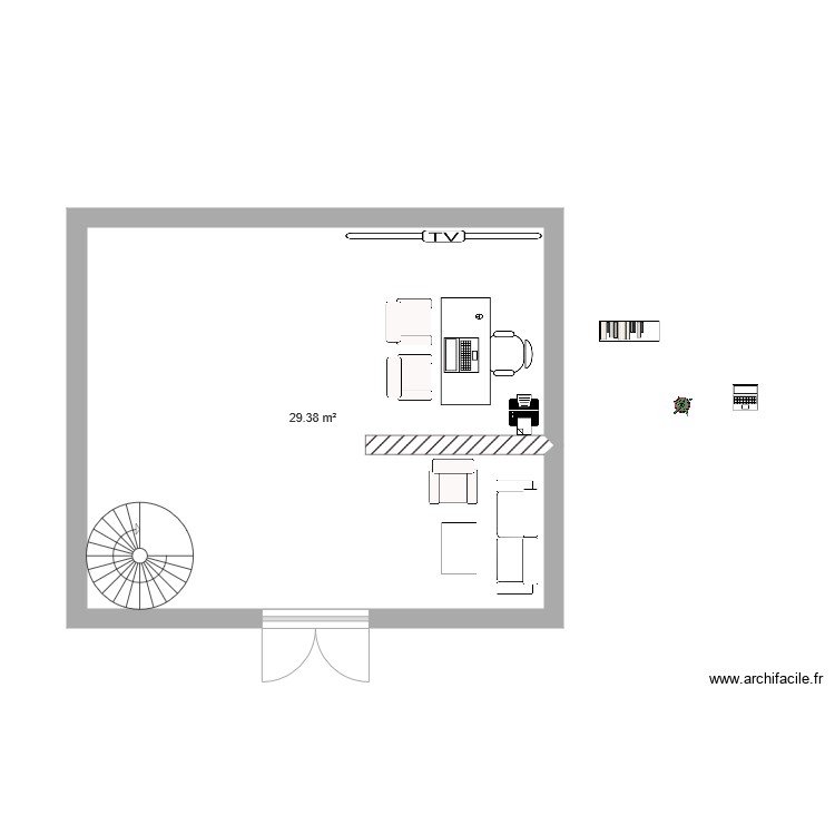local commercial uil - Plan dessiné par tessjdp