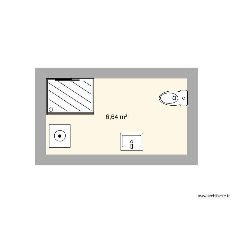 SDB - Plan dessiné par Fabienne2B