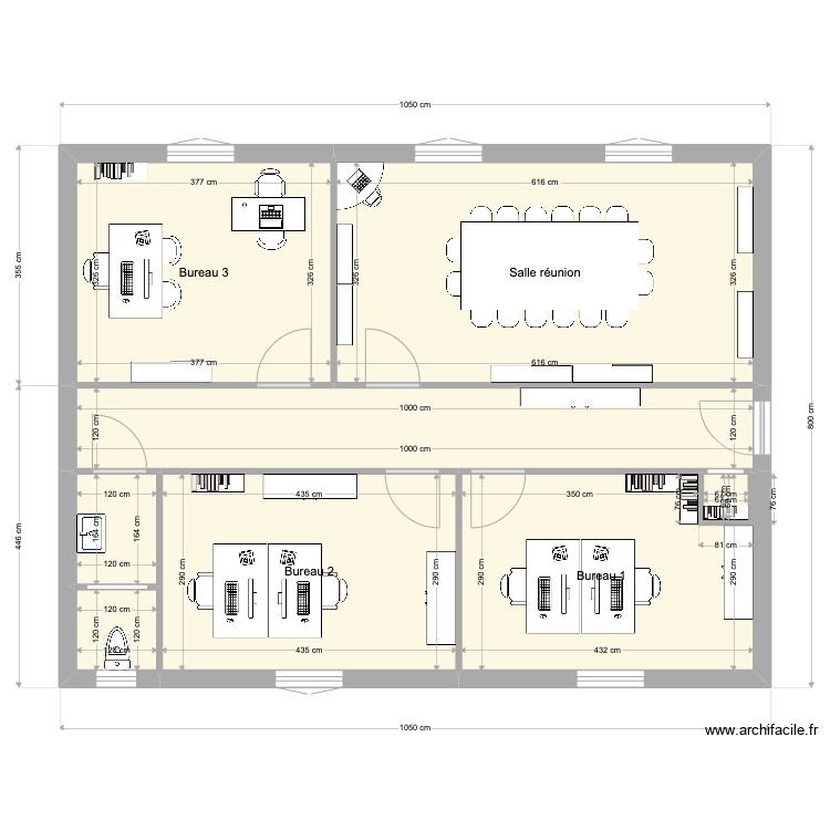 Plan – plan bureaux – Par PFGL ️ | ArchiFacile