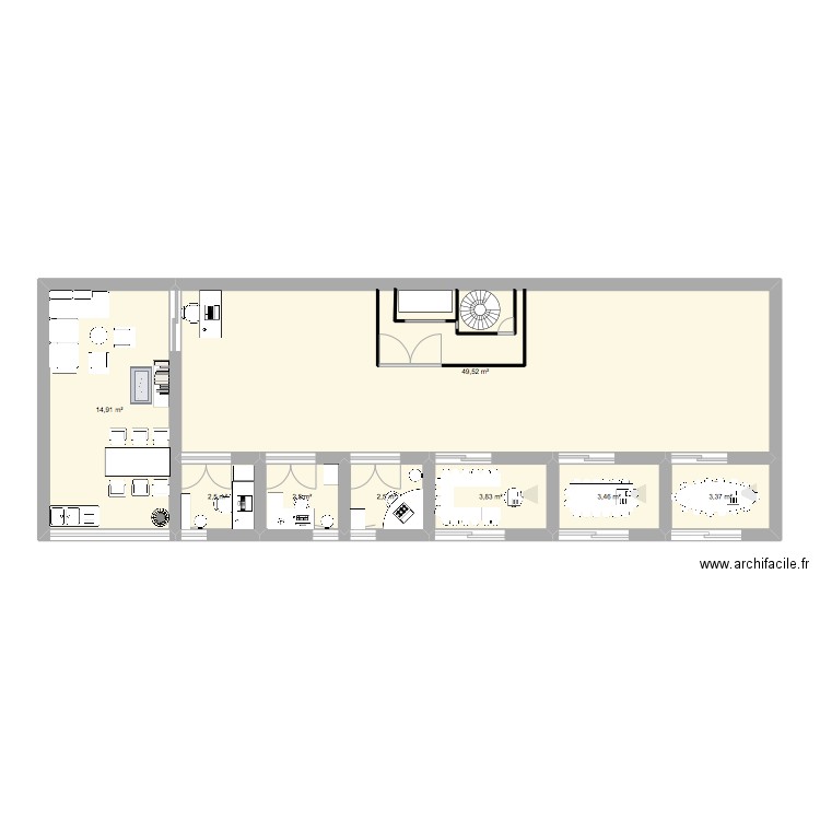 open space - Plan dessiné par latyfaaa