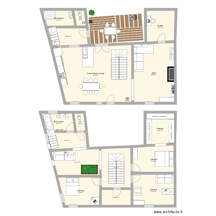 fleurière - Plan dessiné par Elima14700