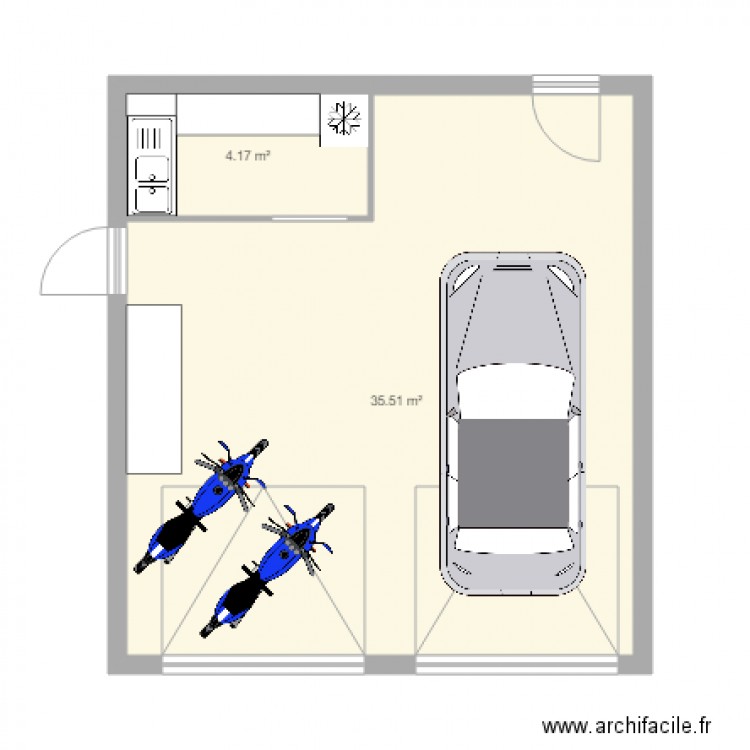 garage def - Plan dessiné par mike44600