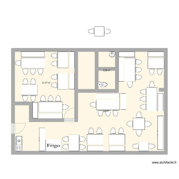Plan – RESTAURANT – Par irmaakomo27 ️ | ArchiFacile