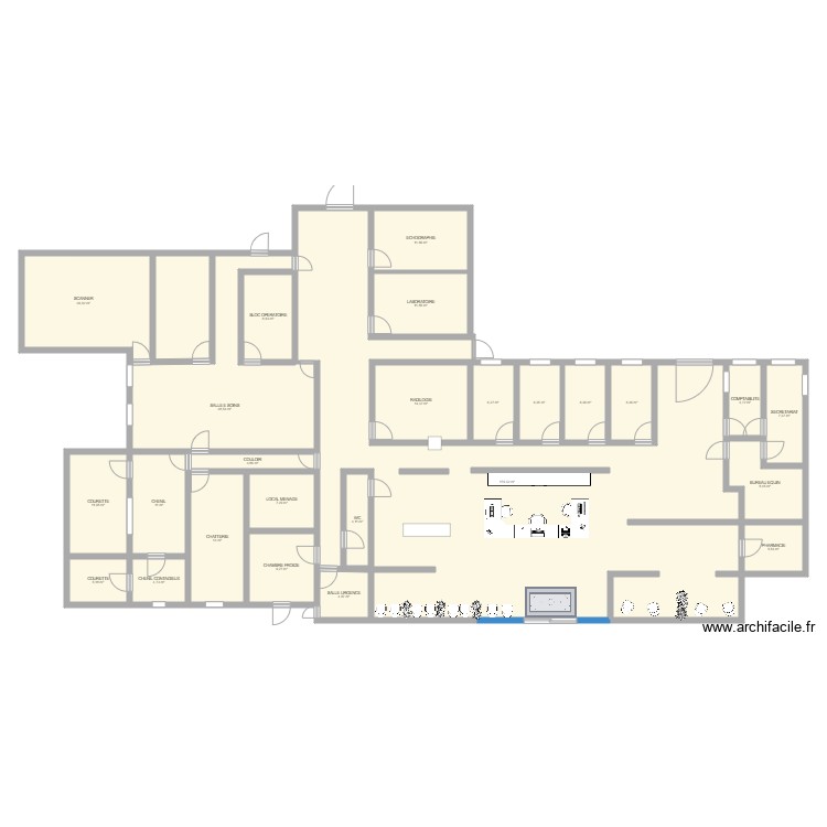 Plan clinique - Plan dessiné par Harmonie M