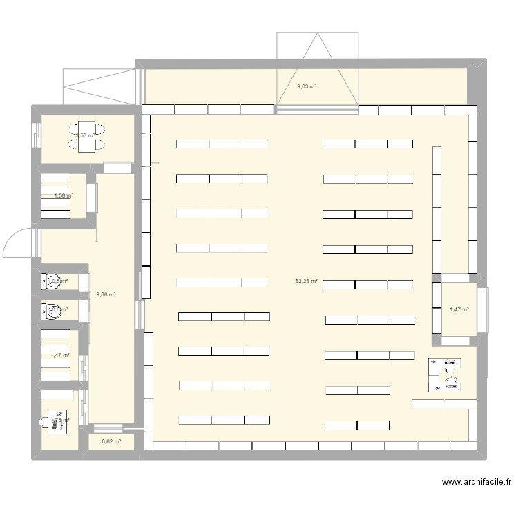 Plan – MAGASIN – Par Lena52100 ️ | ArchiFacile