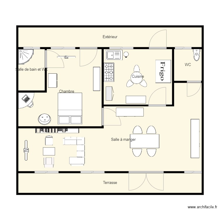 PLAN STUDIO - Plan dessiné par Big Guy