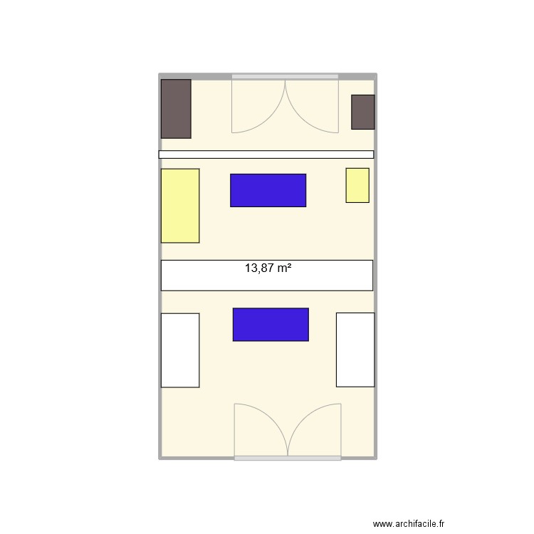 Sas - Plan 1 pièce 14 m2 dessiné par msinou